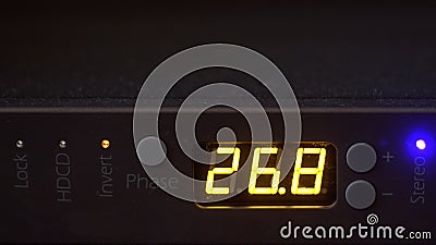 Close Up View of Display with Volume Counter Stock Footage - Video of ...