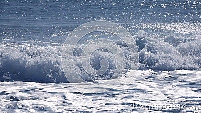 Close Up of Windy Ocean Waves. Stock Footage - Video of nature, awesome ...