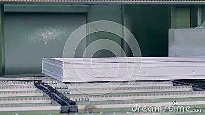A Close View on an Automatic Window Frame Assembly Station. Stock Video ...