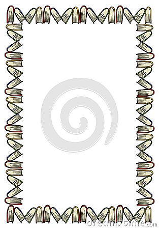 Closed Books Frame Royalty Free Stock Images - Image: 14164989