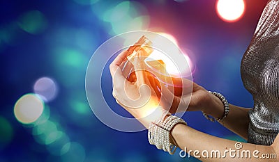 Closeup Hands Giving Surprise Gift Box Royalty-Free Stock Image ...