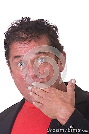 Closeup Man Hand Over Face Royalty Free Stock Image - Image: 11071286