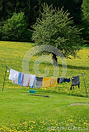 Clothes lines stock photo. Image of drying, clothespin - 28086330