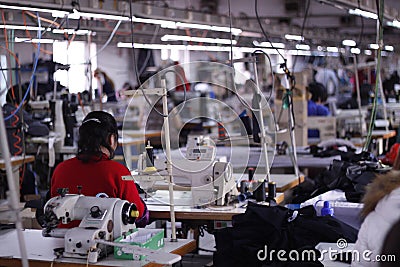 The Clothing Factory Workshop In China Editorial Photography - Image ...