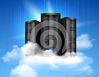 Cloud Computing Poster Stock Vector - Image: 47723067