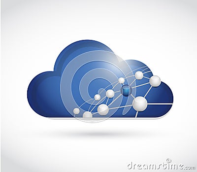 Cloud Computing Sphere Network Royalty-Free Cartoon | CartoonDealer.com #49075319