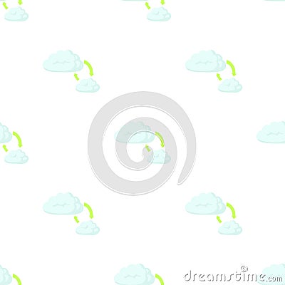 Cloud Sync Refresh Pattern Seamless Vector | CartoonDealer.com #232457061
