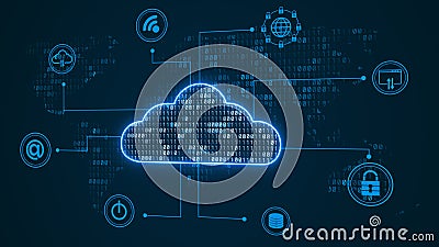 Cloud Technology. Integrated Digital Web Concept Background Royalty-Free Stock Photography ...
