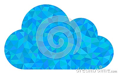 Cloud Triangle Filled Icon Cartoon Vector | CartoonDealer.com #220717159