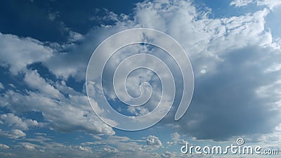 Clouds with Blue Light Blue Sky in Horizon. No Birds and Free of ...