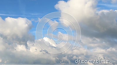 Clouds in the Blue Sky and the Movement of Clouds Across the Sky ...