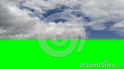Clouds Moving on Green Screen Stock Video - Video of flying, light ...