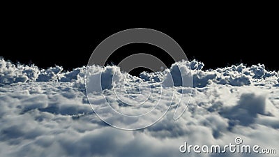 Flying through the Cinematic Clouds Background Loop with Alpha Version ...