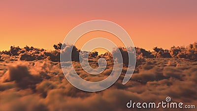 Flying through the Cinematic Sunset Clouds Background Loop Version 03 ...