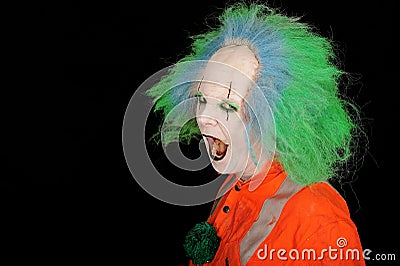 Clown With Mouth Open Stock Image - Image: 8054981