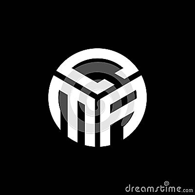 CMA Letter Logo Design On Black Background. CMA Creative Initials ...