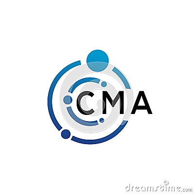 CMA Letter Logo Design On White Background. CMA Creative Initials ...
