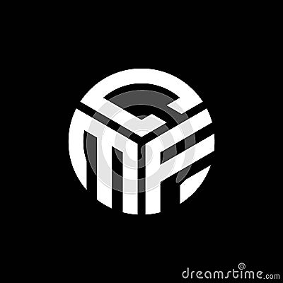 CMF Letter Logo Design On Black Background. CMF Creative Initials ...