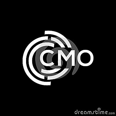 CMO Letter Logo Design On Black Background. CMO Creative Initials ...
