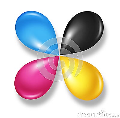 Cmyk Flower Icon Stock Photo | CartoonDealer.com #24263964