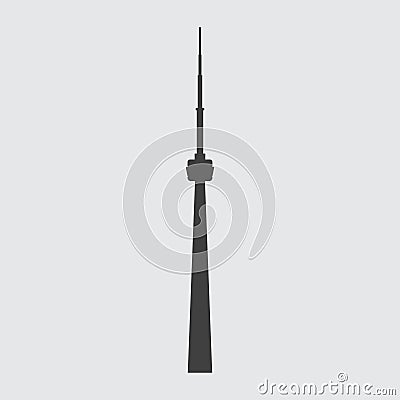 CN Tower Icon Illustration Cartoon Vector | CartoonDealer.com #78304409