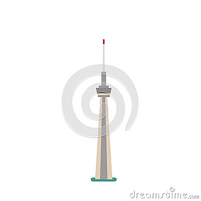 CN Tower On White Background. Cartoon Vector | CartoonDealer.com #212828391