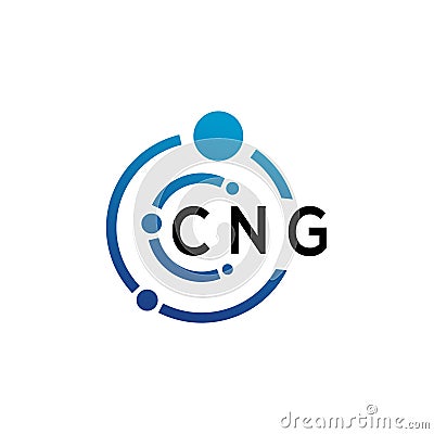 CNG Letter Logo Design On White Background. CNG Creative Initials ...