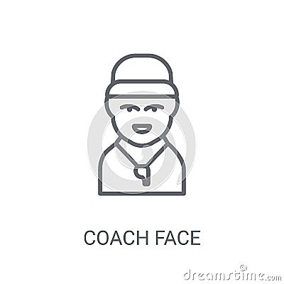 Coach Face Icon. Trendy Coach Face Logo Concept On White Backgro ...