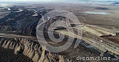 Coal mining russia stock video. Video of equipment, ecology - 142952691