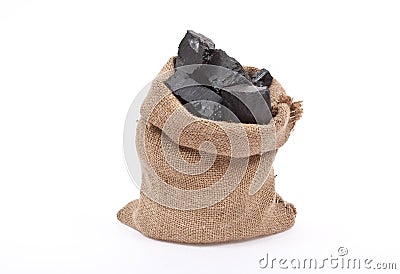 Coal In Sack Stock Image - Image: 18325301