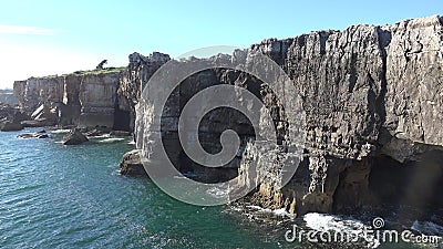 Coastal Cliffs and Water stock footage. Video of rock - 152580472