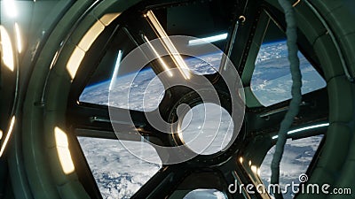 Cockpit View from International Space Station Operating Stock Video ...