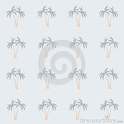 Coconut Palm Tree Pattern Textile Material Tropical Forest Background ...