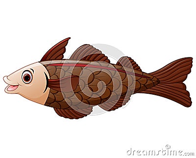 Cod Fish Cartoon Vector Illustration | CartoonDealer.com #68601434