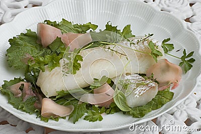 Cod Fish Plate Stock Image - Image: 339361