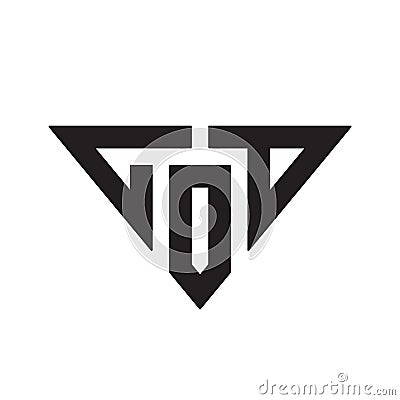 COD Letter Logo Design, Inital COD Monogram Logo Vector, Triangle Shape ...