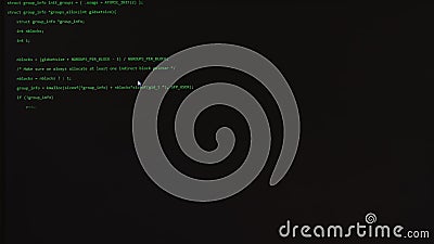 Code,Hacker Code Console.on Screen Editor for Background. Stock Footage ...