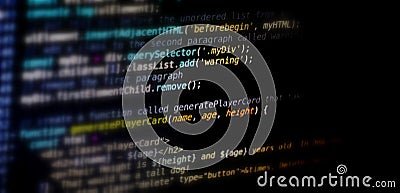 Code, HTML, Php Web Programming Source Code. Abstract Code Background ...