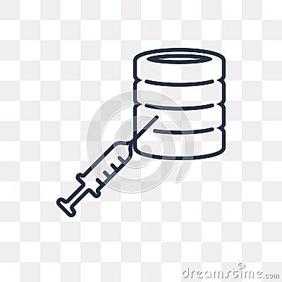 Code Injection Vector Icon Isolated On Transparent Background, L ...