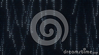 Code Strings Appering on the Screen. Loopable Animation Stock Video ...