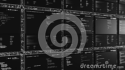 Codes and Numbers in 3d Tables. Animation. Virtual Tables with Numeric ...