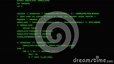 Schermata Del Computer Con Codice Del Programma Di Hackeraggio Rilevato ...