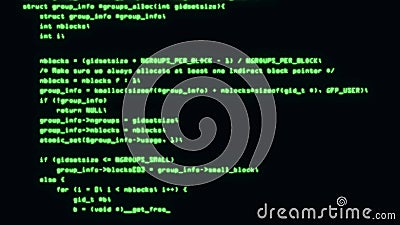 Schermata Del Computer Con Codice Del Programma Di Hackeraggio Rilevato ...