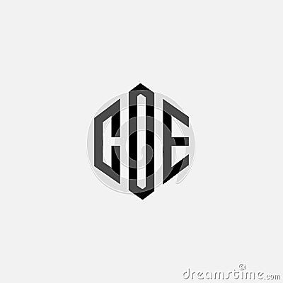 COE Shield Abstract Monogram Letter Mark Vector Logo | CartoonDealer ...