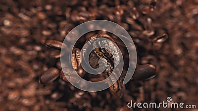 Coffee Beans Jumping In Super Slow Motion 4K Stock Video - Video of ...