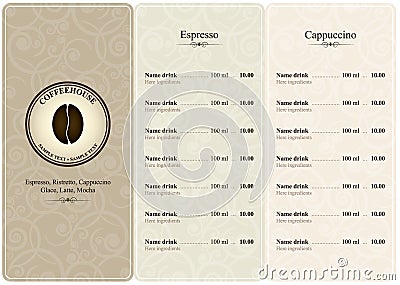 Coffee House Menu Royalty Free Stock Images - Image: 22266579