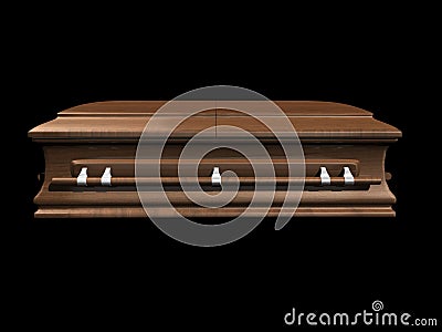 Coffin Side View On Black Royalty-Free Stock Photo | CartoonDealer.com ...