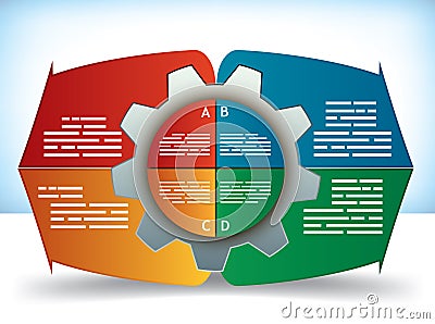 Cog Diagram With Component Parts Royalty Free Stock Photo - Image: 29001985