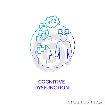 Cognitive Dysfunction Concept Icon Cartoon Vector | CartoonDealer.com ...