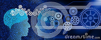 Cogs Gears Industrial Business Mind Background. Background Integration ...